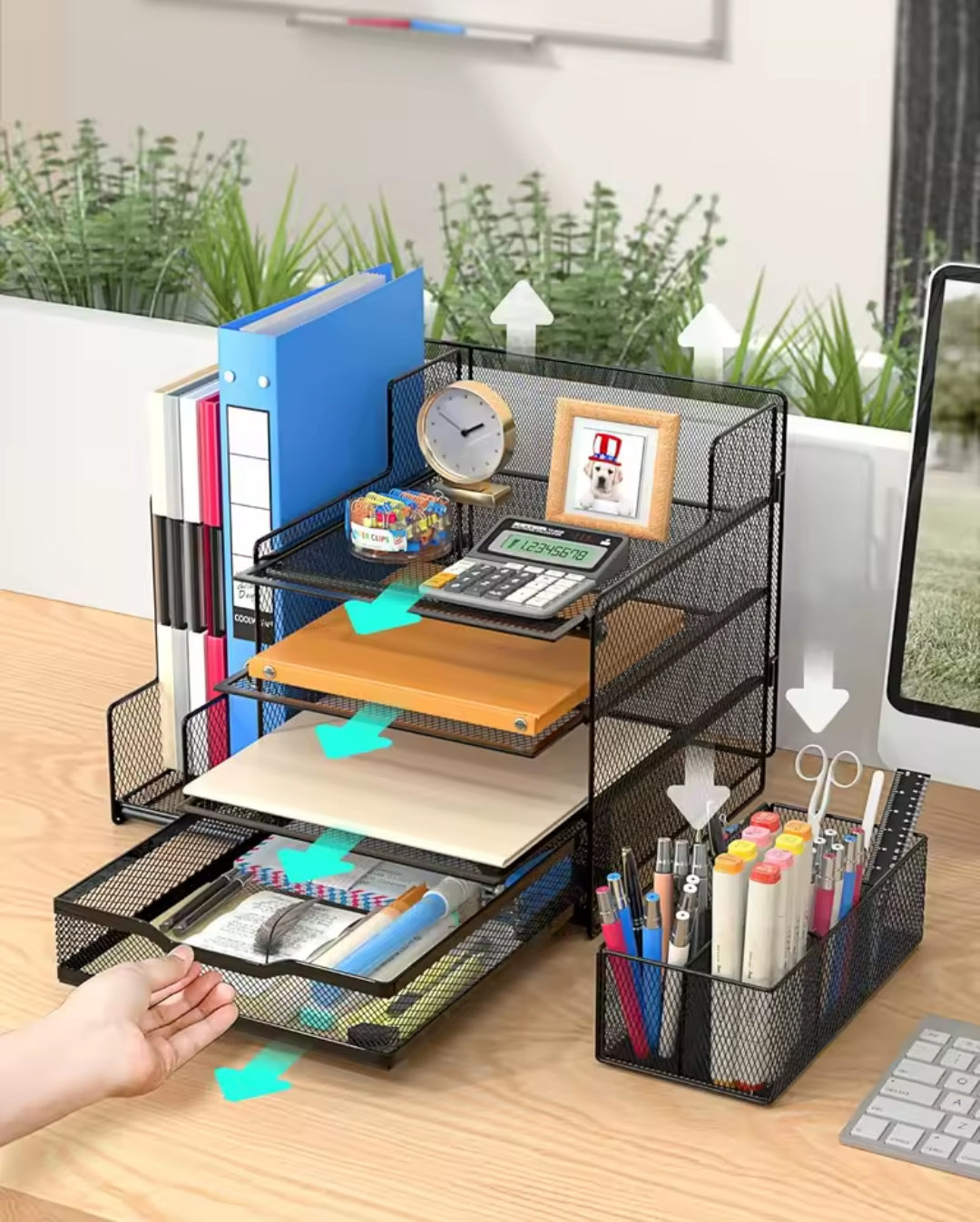 Mesh desktop organizer – GEM HOME