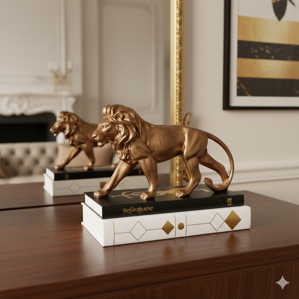 Resin Male Lion Statue – GEM HOME