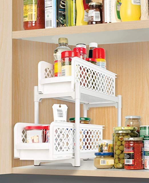 2 tier plastic storage rack – GEM HOME