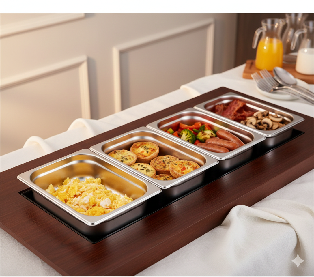 Stainless Steel Chafing Dish Food Inserts – GEM HOME